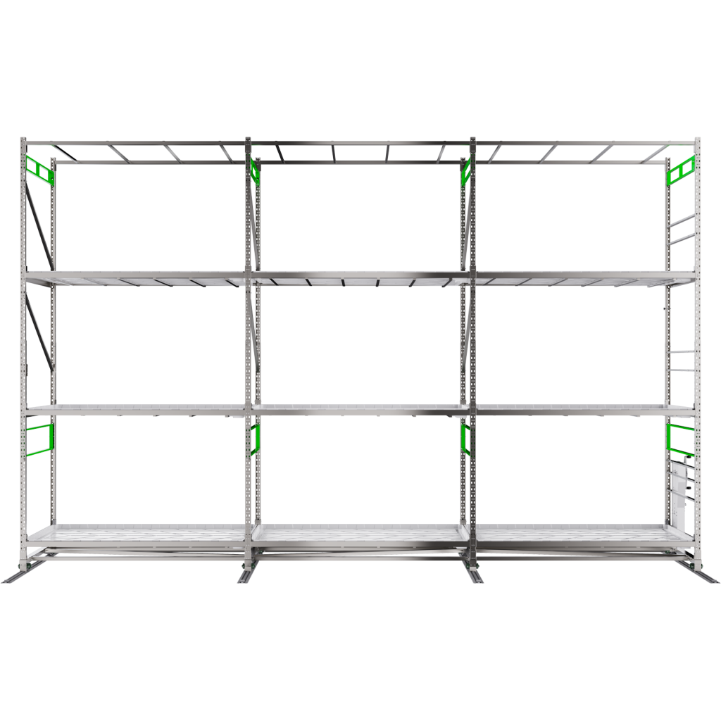 Hydroponic mobile Multi-Tier Rolling Racks Stainless Sturdy