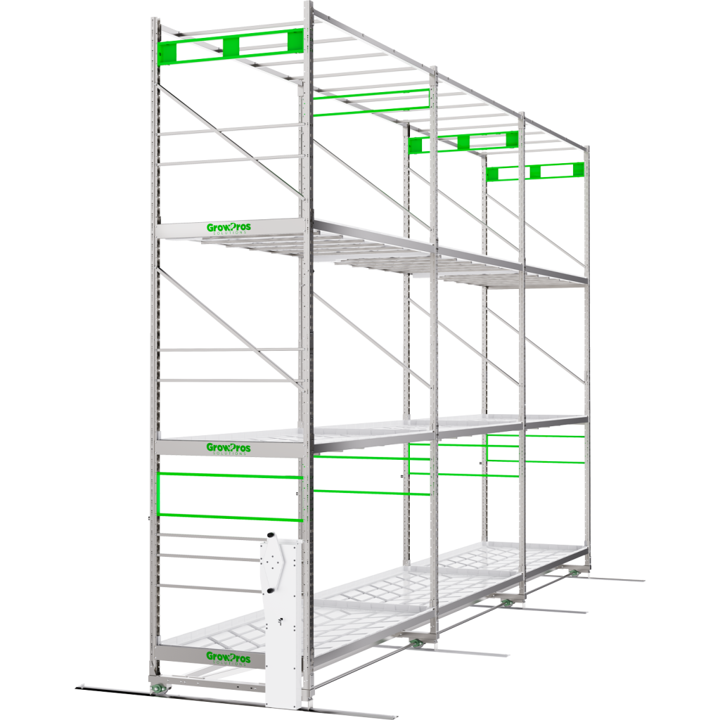 Hydroponic mobile Multi-Tier Rolling Racks Stainless Sturdy