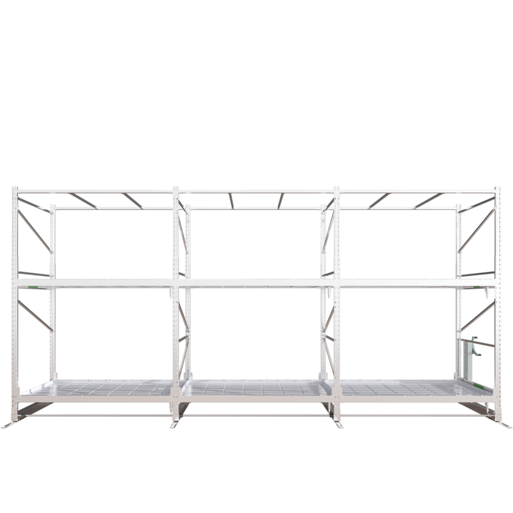 Hydroponic Double-Tier Rolling Rack - GROW PROS SOLUTIONS