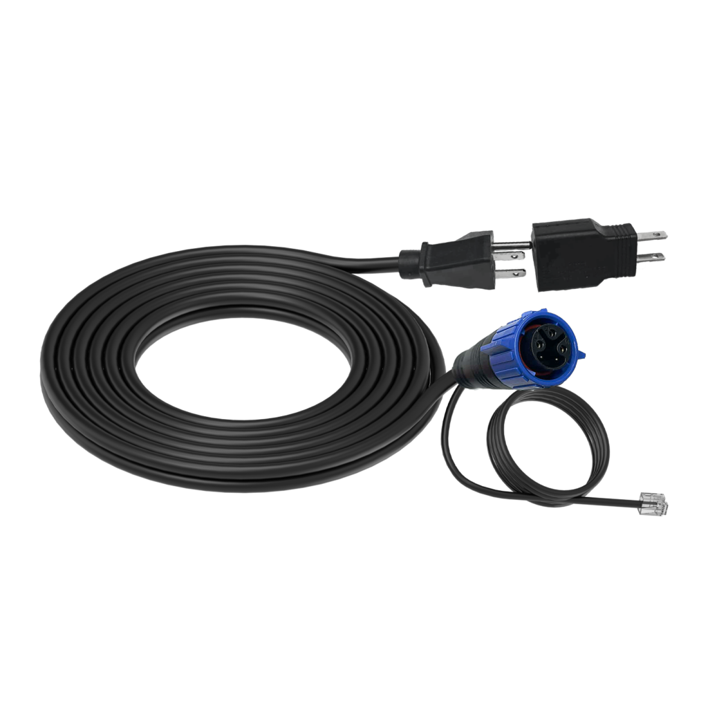 Under Canopy Light Power Cord 120V with RJ12 Data Cable